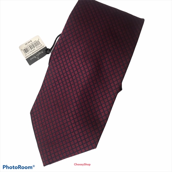 Angelo Rossi | Accessories | Nwt Red Tie Angelo Rossi Microfiber With ...